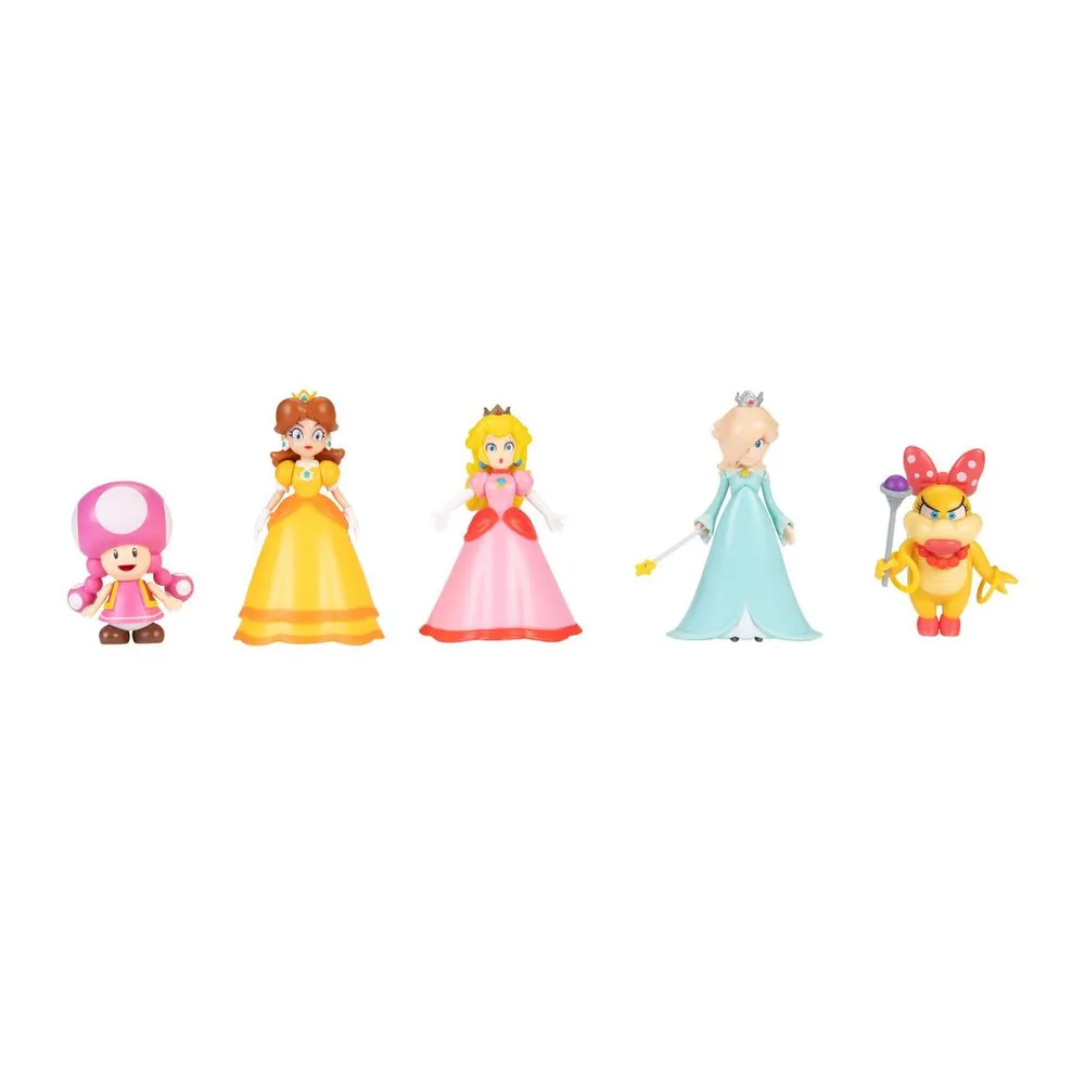 Jakks Pacific Super Mario Princess Peach 2 5 In Figure 5 Pack
