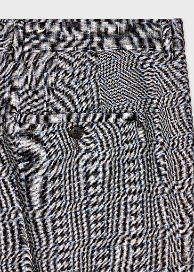 Paul Smith The Soho - Tailored Fit Grey Check Wool Suit | King's Cross