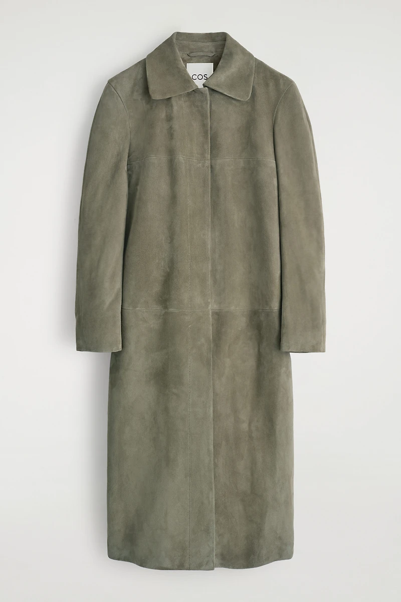 Cos COLLARED SUEDE LONG COAT | King's Cross