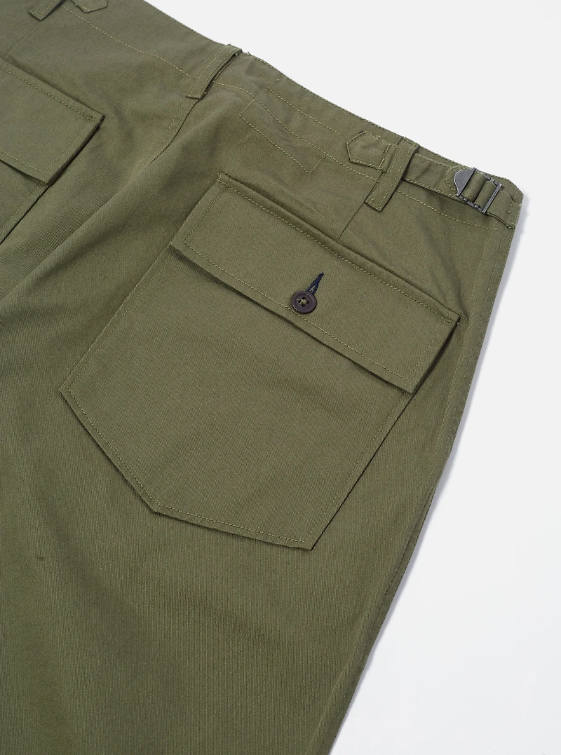 Universal Works Light Olive Twill Fatigue Pant | King's Cross