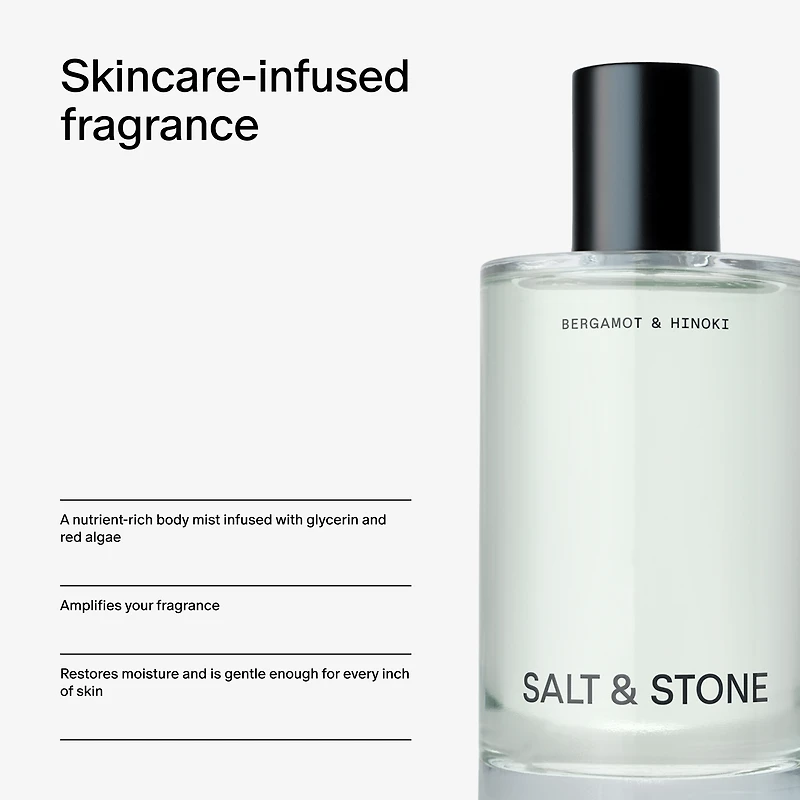 Salt & Stone Bergamot & Hinoki Body Mist | King's Cross