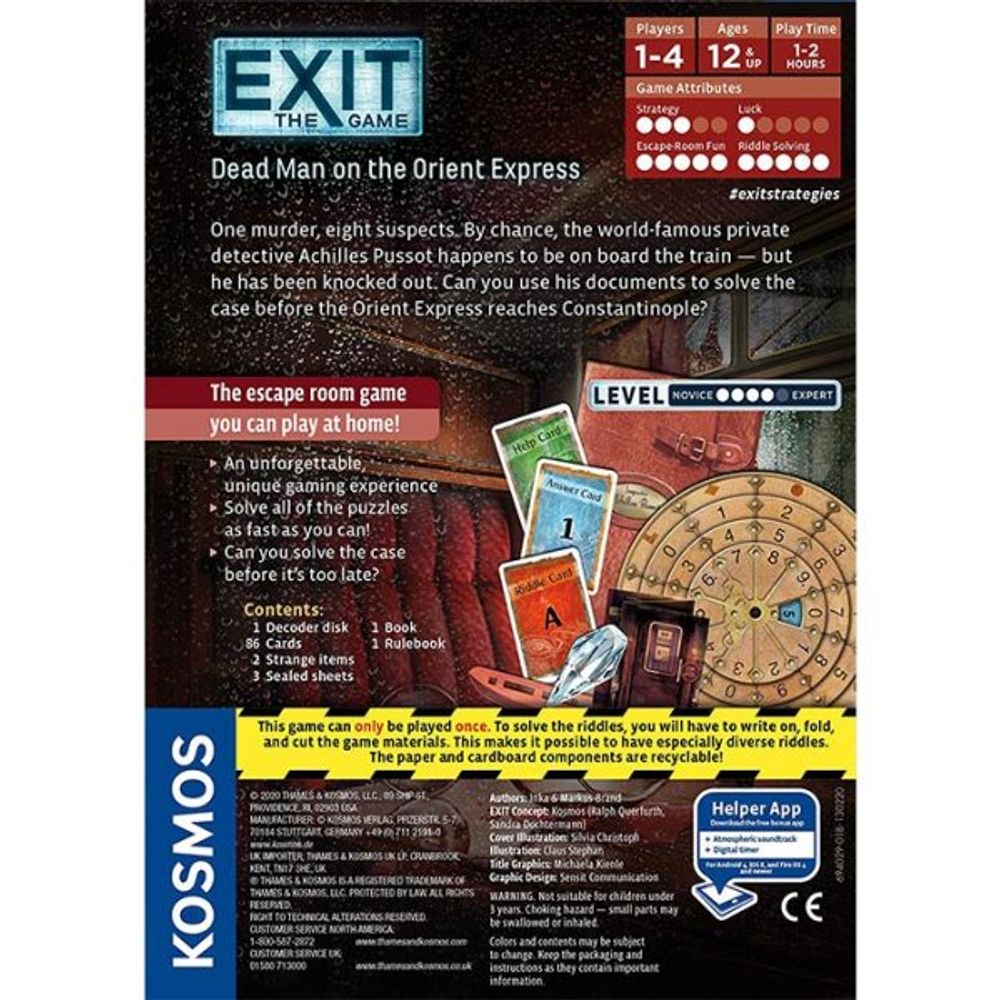 Mind Games Thames & Kosmos Exit: Dead Man on The Orient Express | Metropolis at Metrotown mind-games-thames-kosmos-exit-dead-man-on-the-orient-express-metropolis-at-metrotown