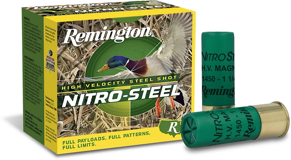 Remington Nitro-Steel High-Velocity Magnum Load 12 Gauge Shotshells ...