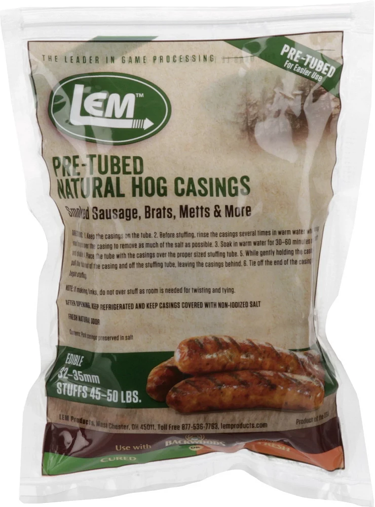 LEM Pre-Tubed Natural Hog Casings | Hamilton Place