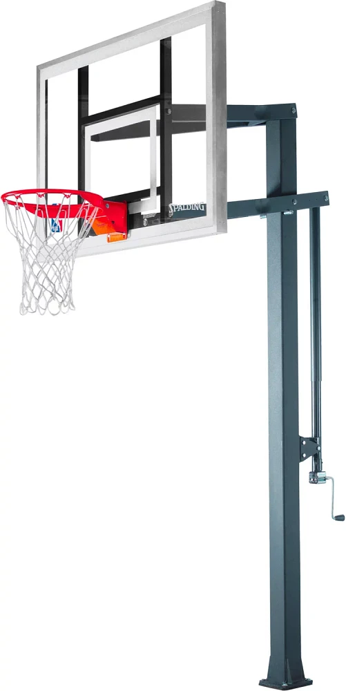 Spalding Arena Series II 60 in Glass In-Ground Basketball Hoop ...