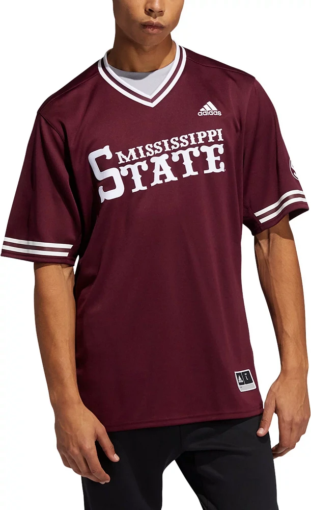Adidas Men's Mississippi State University Replica Baseball Jersey ...
