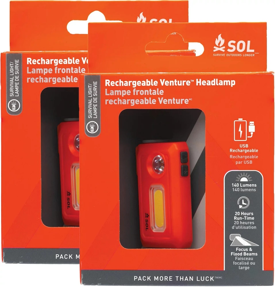 SOL Rechargeable Headlamp 2-Pack | Hamilton Place