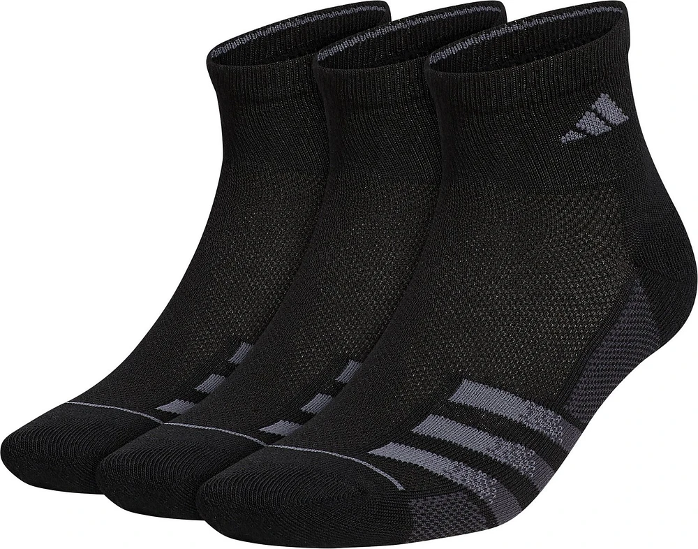 Adidas Men's Superlite Stripe III Quarter Socks 3-Pack | Hamilton Place