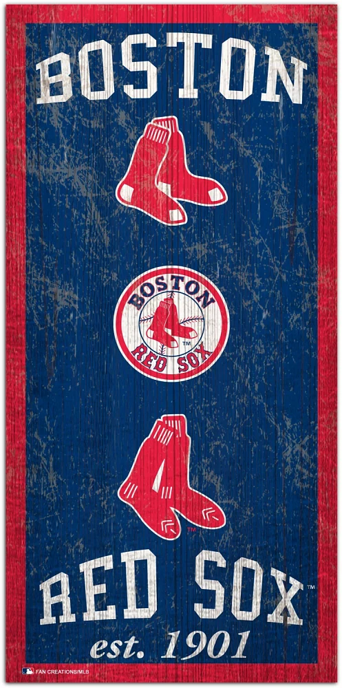 Fan Creations Boston Red Sox Heritage 6 x 12 Sign | Hamilton Place