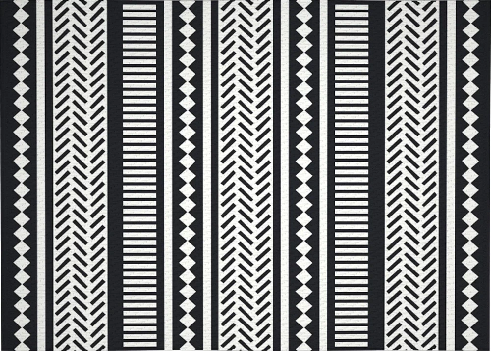 Mosaic 5x7 Woven Patio Mat | Hamilton Place
