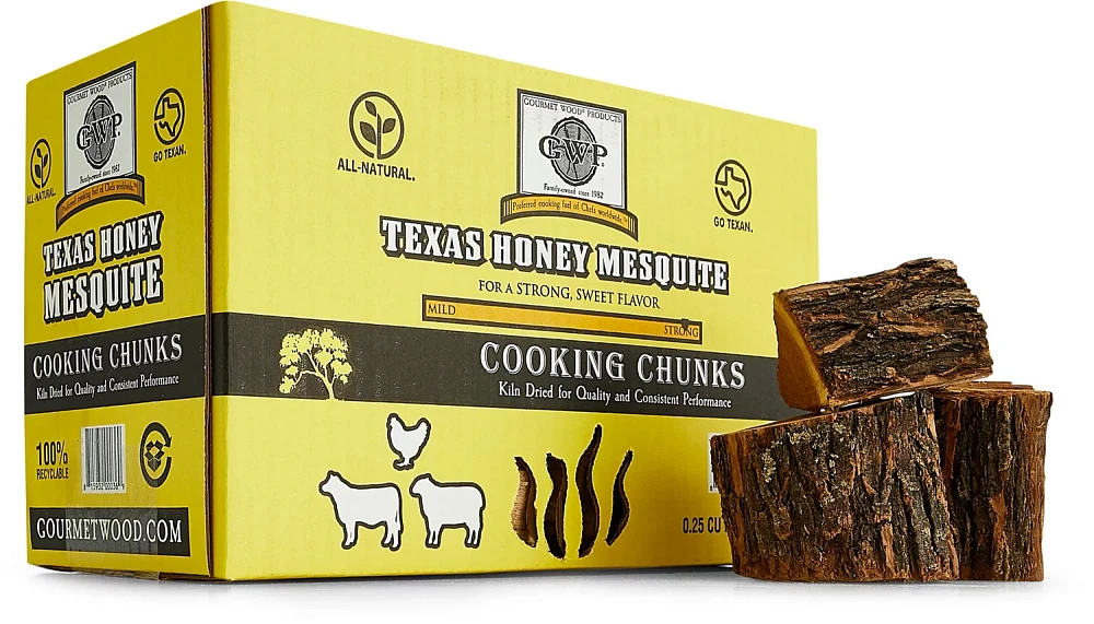 Gourmet Wood Texas Honey Mesquite Cooking Chunks | Hamilton Place