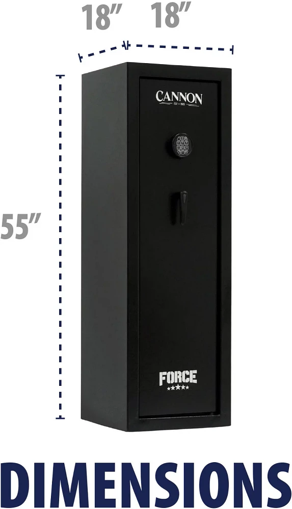 Cannon Safe Force Fireproof 18 Gun Safe | Hamilton Place