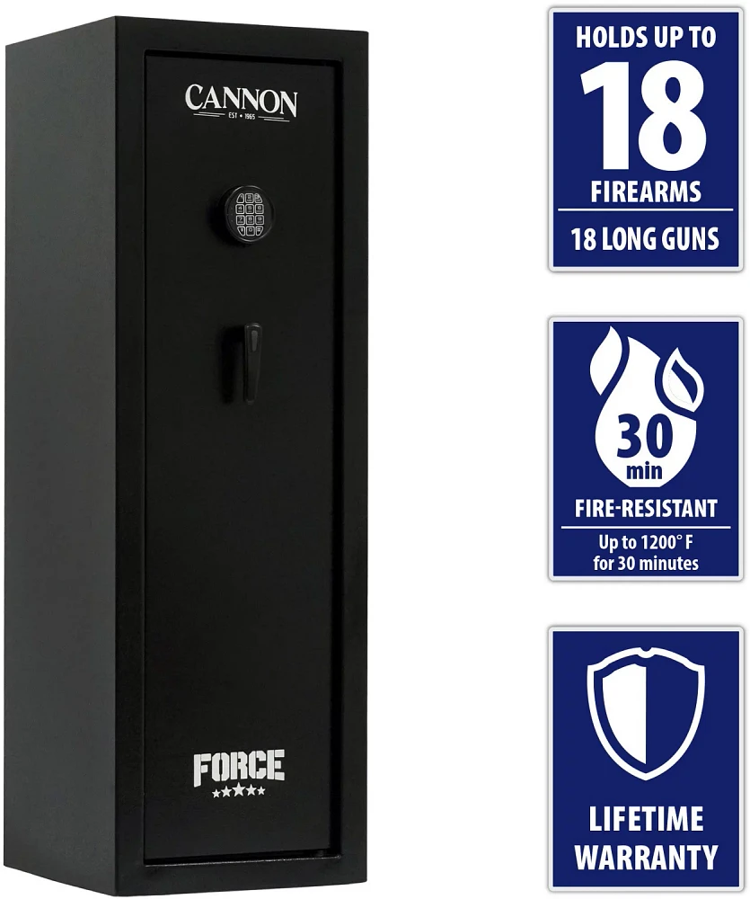 Cannon Safe Force Fireproof 18 Gun Safe | Hamilton Place