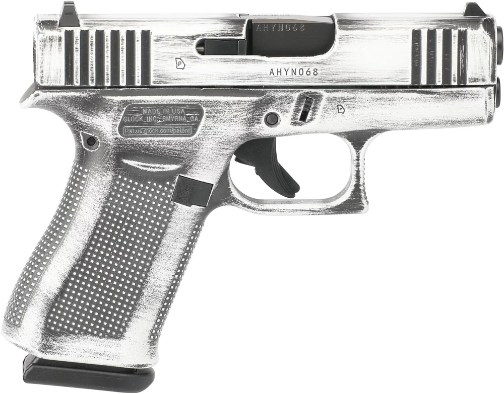 GLOCK 43X 9mm White Battle Worn Handgun | Hamilton Place