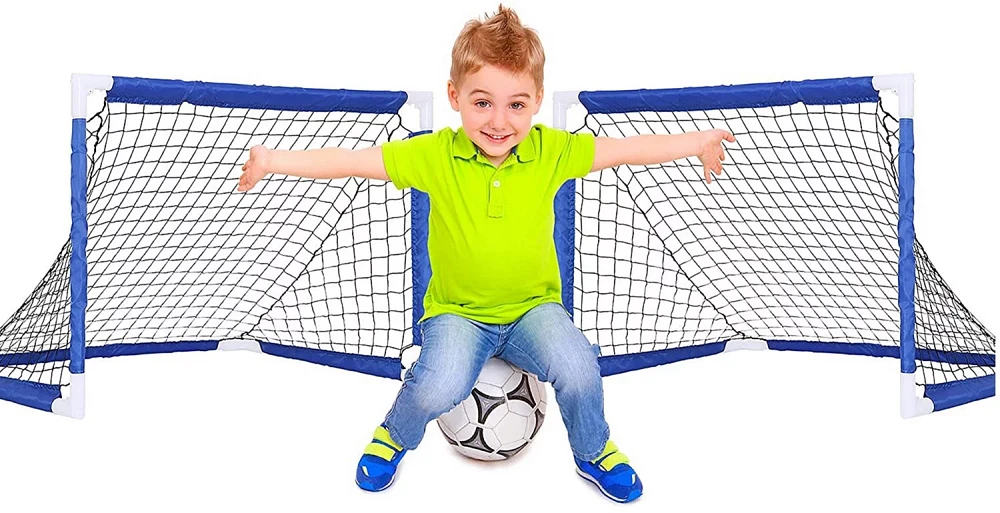 E-Jet Sport Kids' 3 ft x 2 ft x 2 ft Portable Soccer Goals 2-Pack ...