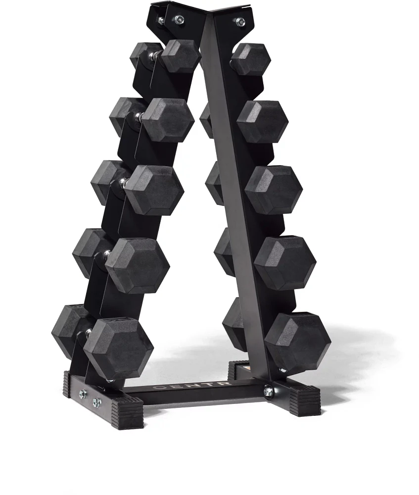 CENTR 150 lb Dumbbell Set with Rack | Hamilton Place