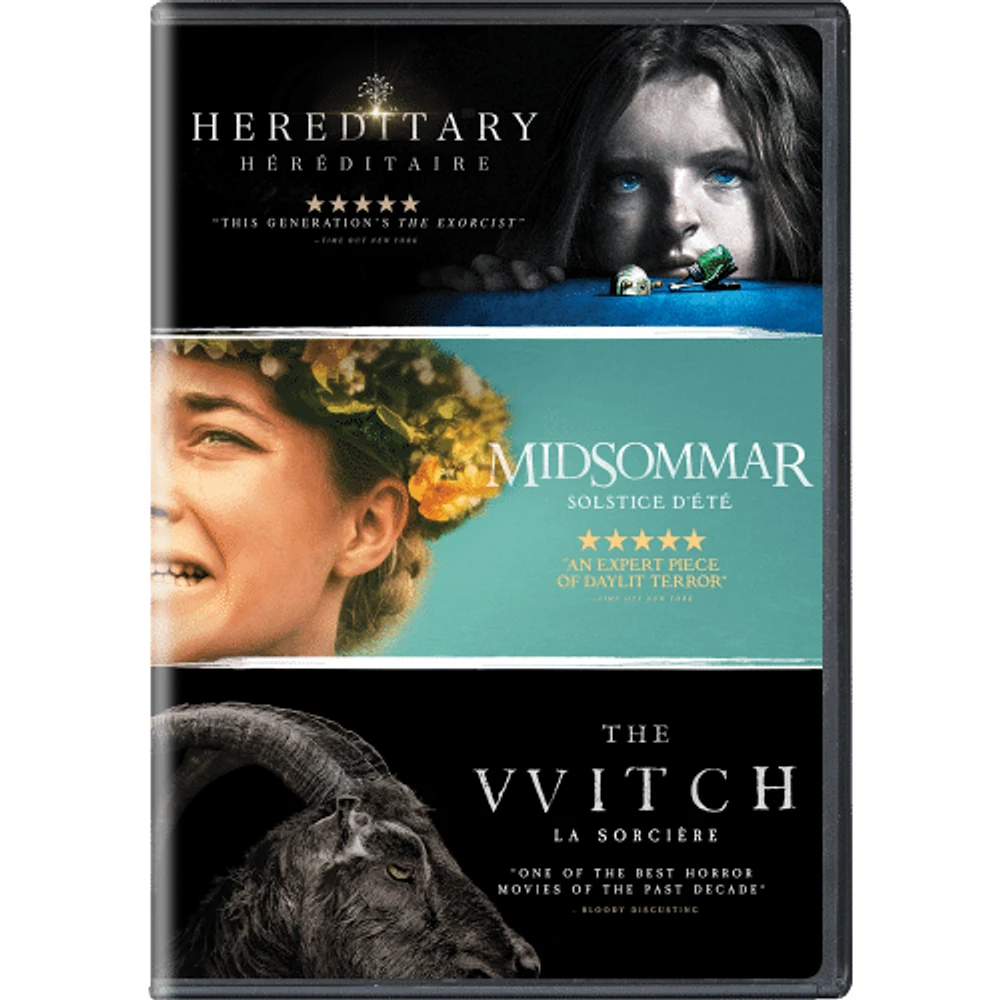 Sunrise Records HORROR PACK: THE WITCH, HEREDITARY, MIDSOMMAR TRPL FTR ...