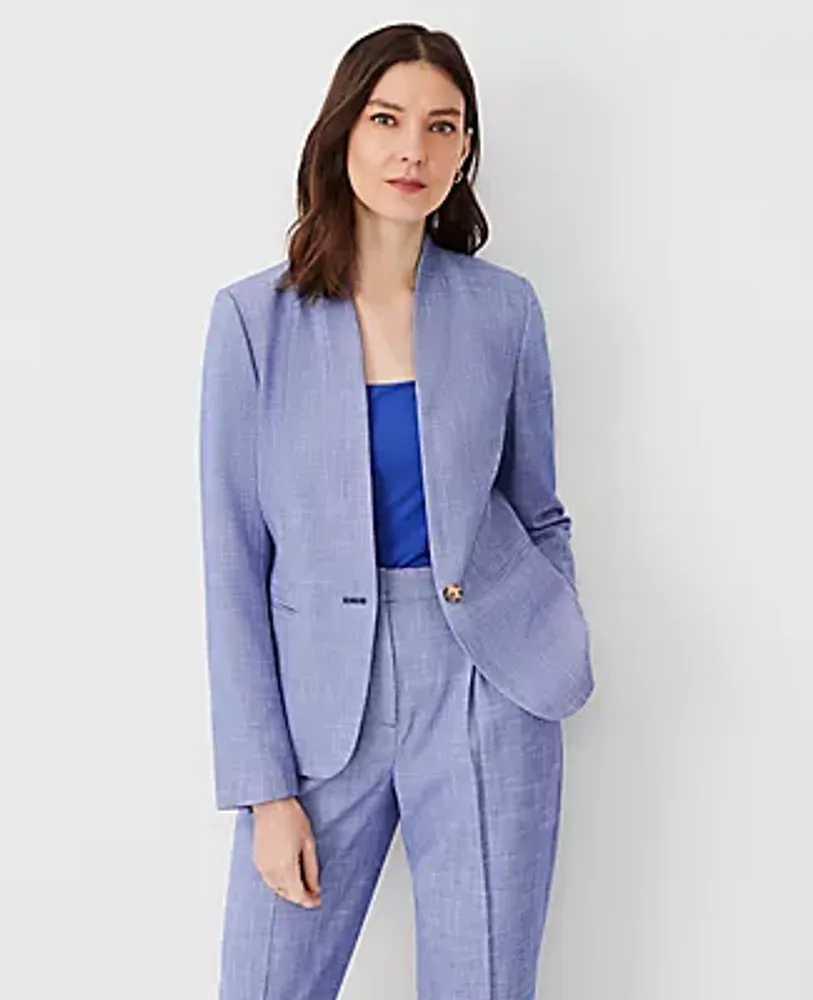 Ann Taylor The Cutaway Blazer Cross Weave | Hamilton Place
