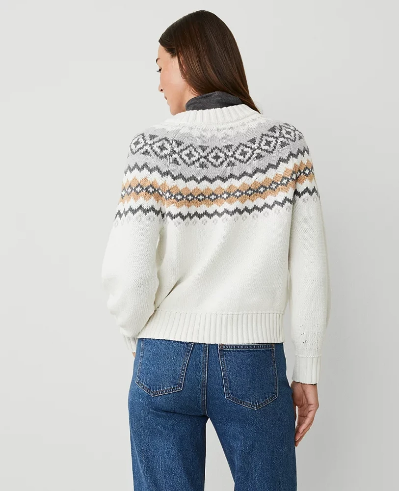 Ann Taylor Fair Isle Sweater Magnesium Women's | Mall of America®