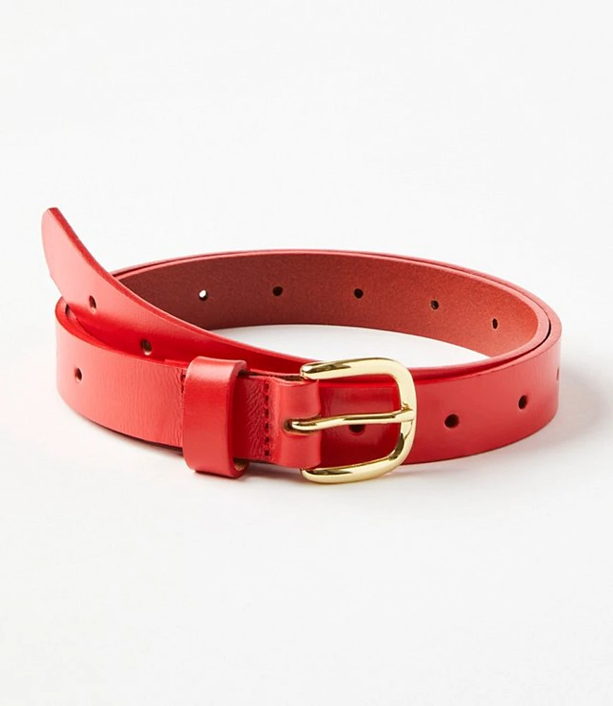 Loft Skinny Perforated Belt | Hamilton Place