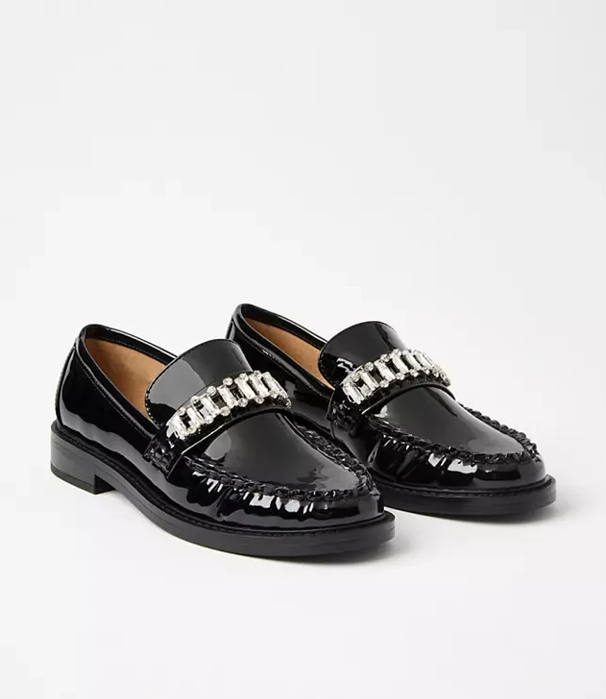 Loft Sparkle Patent Penny Loafers | Hamilton Place
