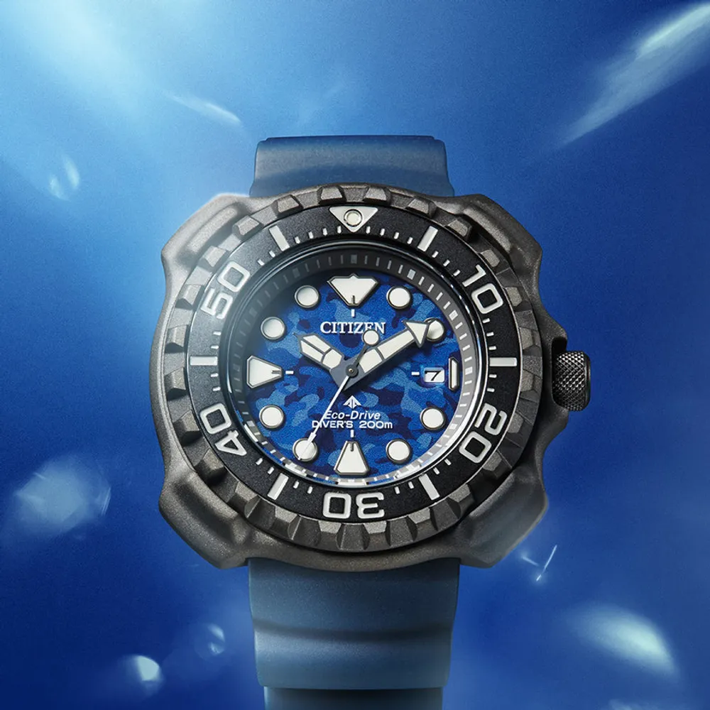 Citizen Eco-Drive Promaster Diver Blue Dial Polyurethane Strap | BN022 ...