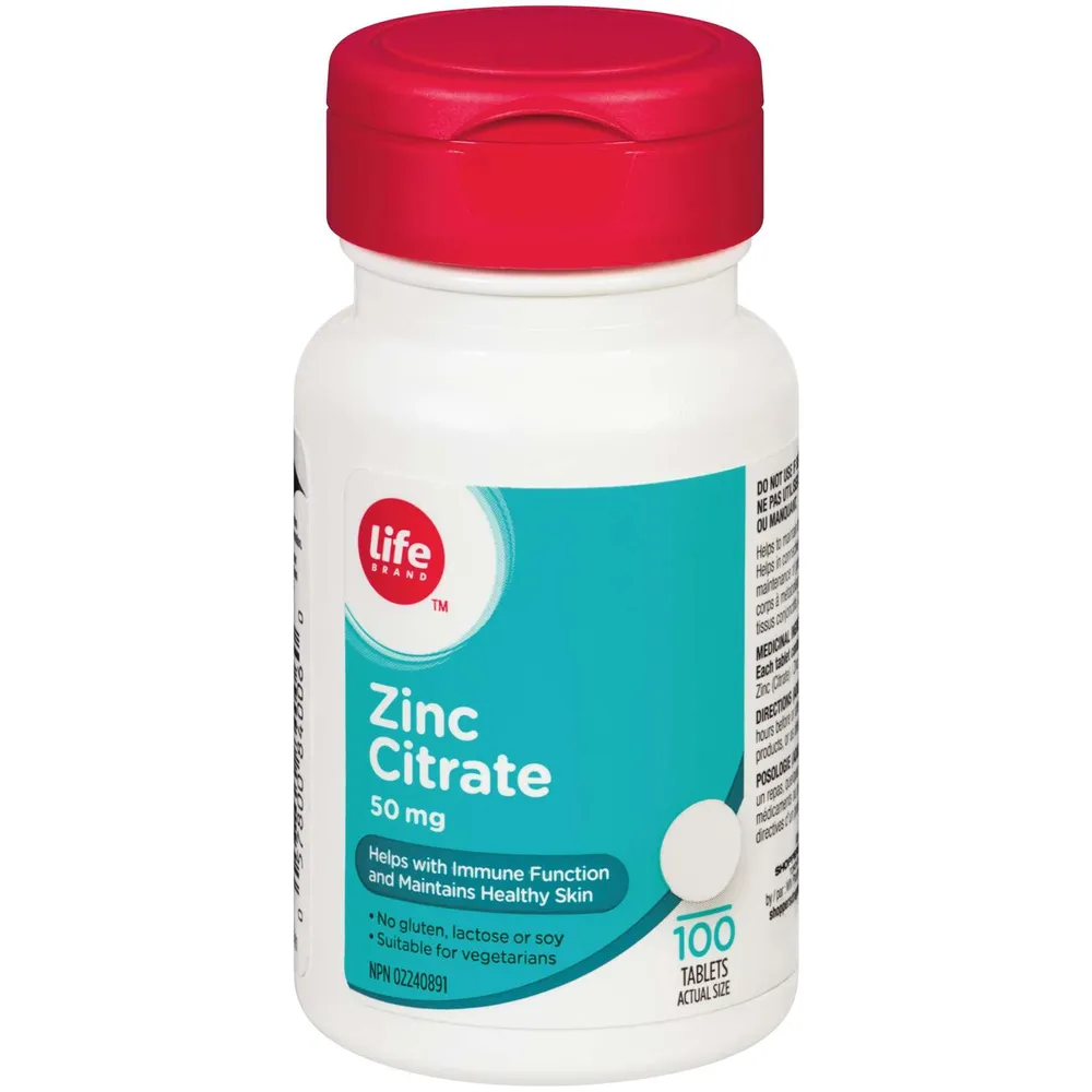 Life Brand Zinc Citrate 50 mg | Hillside Shopping Centre