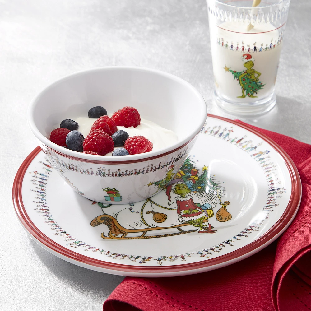 Grinch Plates Dr. Seuss The Grinch Christmas Gold Rimmed 10.5" Dinner ...