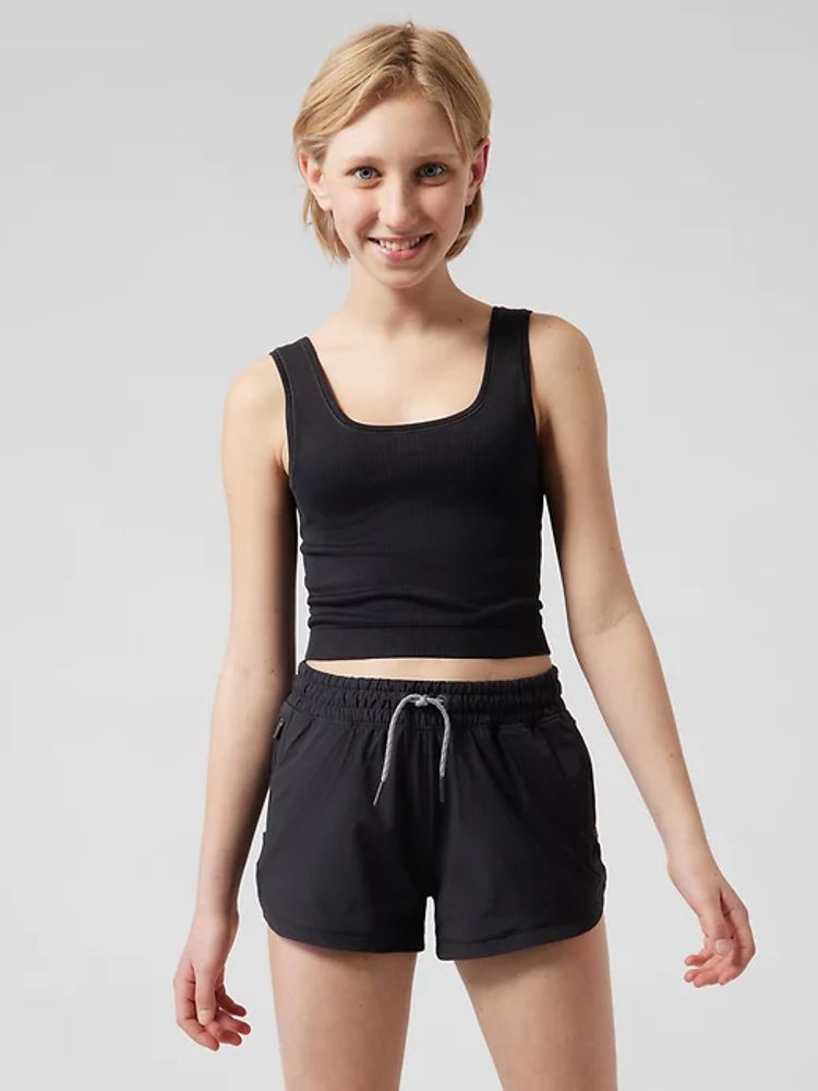 Athleta Girl Rise Above Rib Crop Tank | Hamilton Place