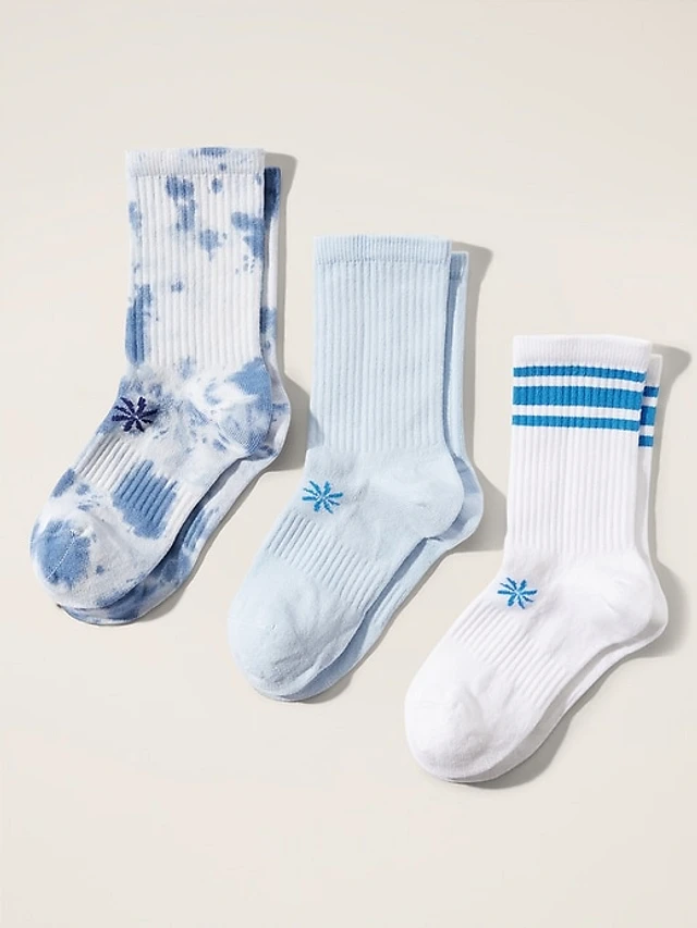Athleta Girl Everday Crew Sock 3-Pack at Hamilton Place in Chattanooga, TN