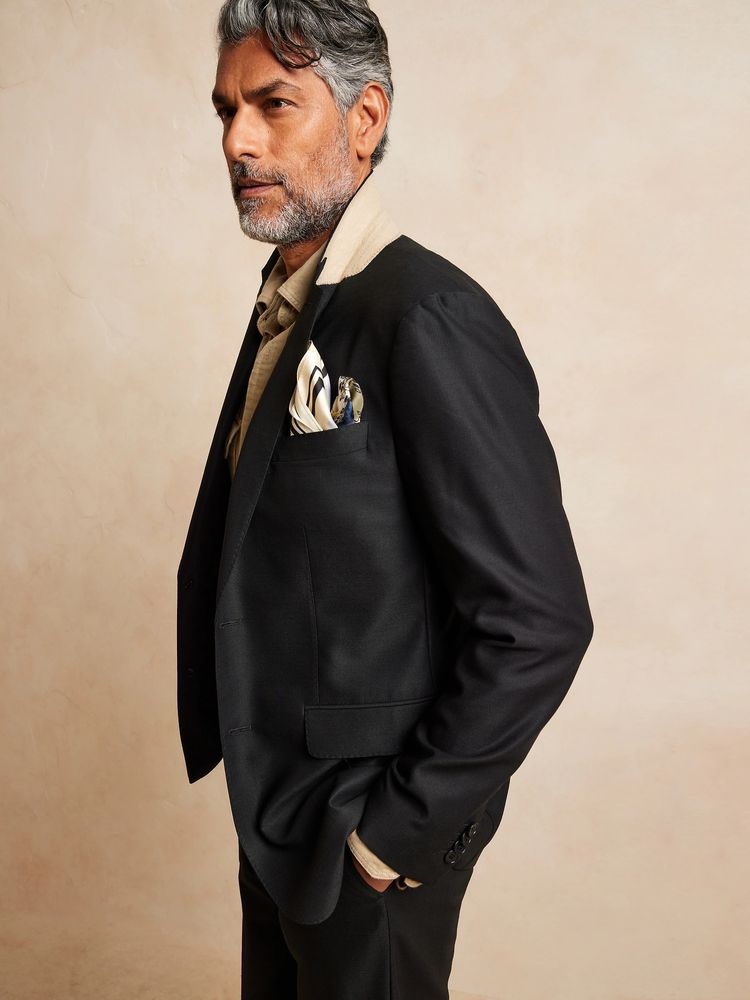 Banana Republic Signature Italian Hopsack Suit Jacket | The Summit