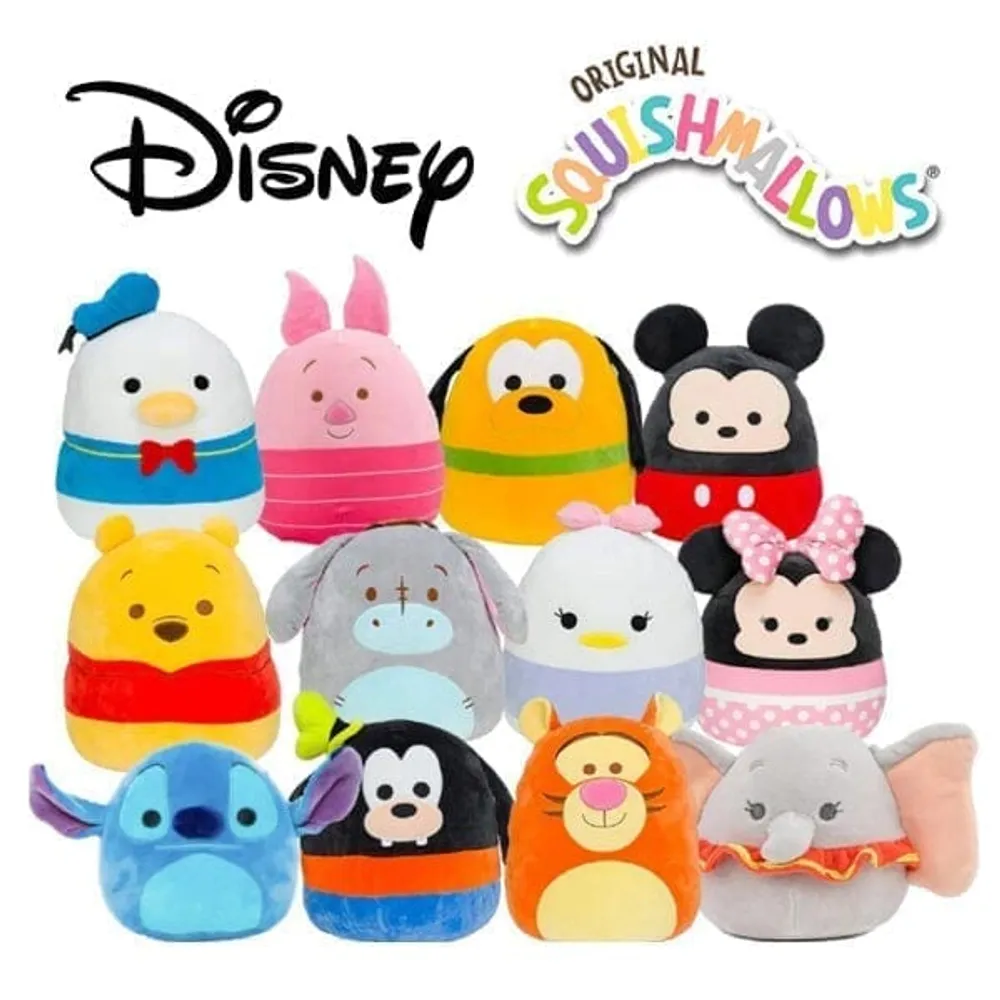 Showcase Squishmallows Super Soft Plush Toys | 7" Classic Disney Squad ...