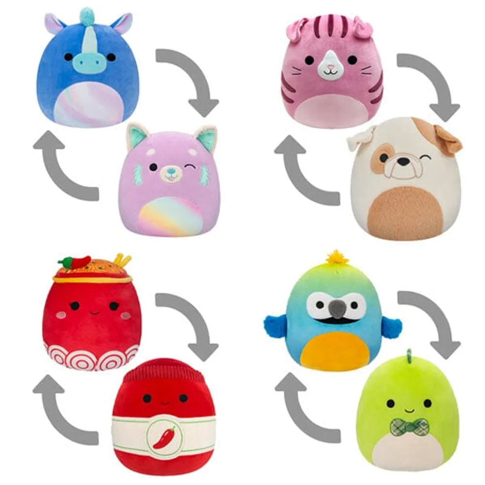 Showcase Squishmallows Flip-A-Mallows 5" Reversible Plush Toy Lexis The ...