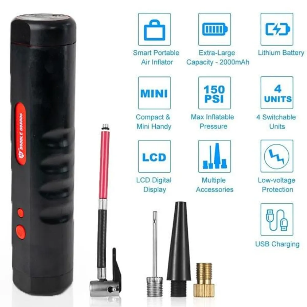 Showcase AccelAIR Cordless Portable Tire Inflator | As Seen on ...