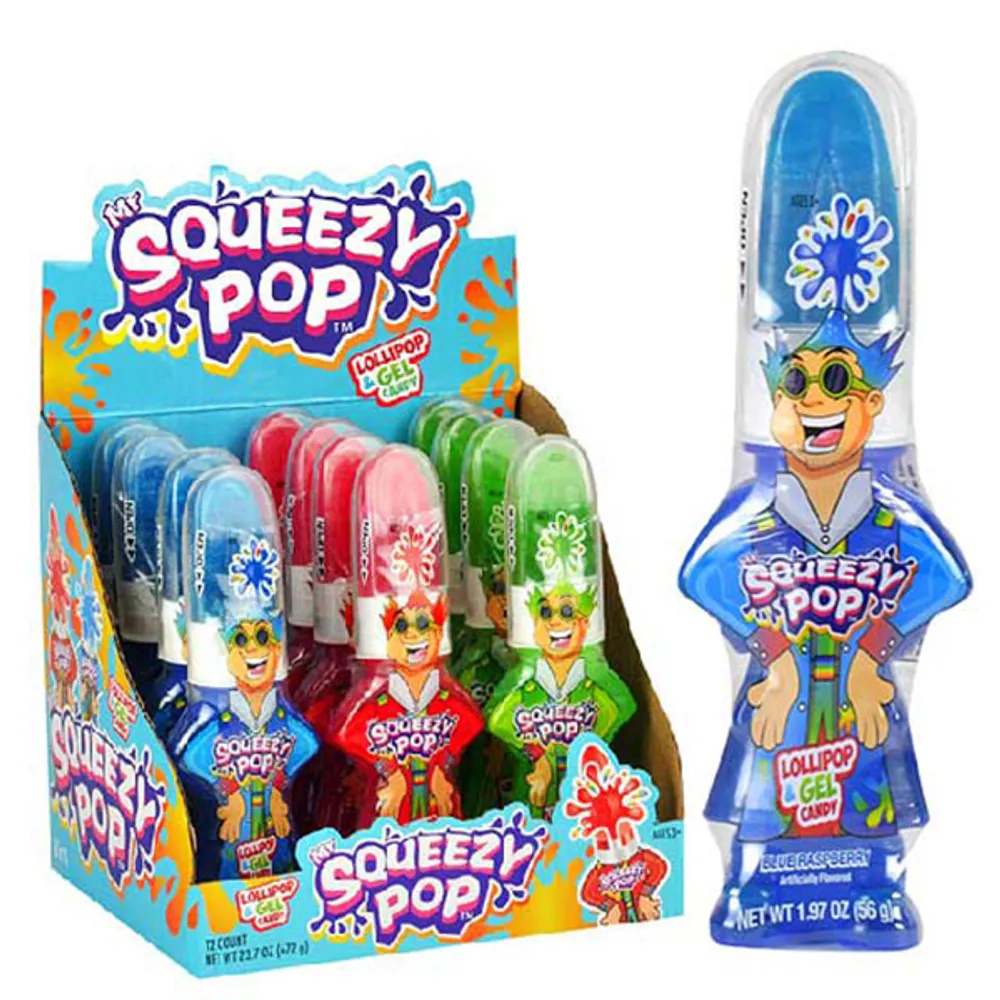 Showcase Mr. Squeezy Pop Candy | Multiple Flavours | Ships Assorted ...