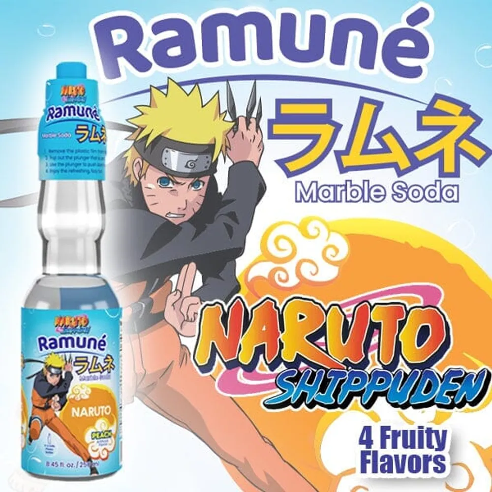 Showcase NEW! Naruto Shippuden Ramuné Japanese Soda (250mL) | Multiple ...