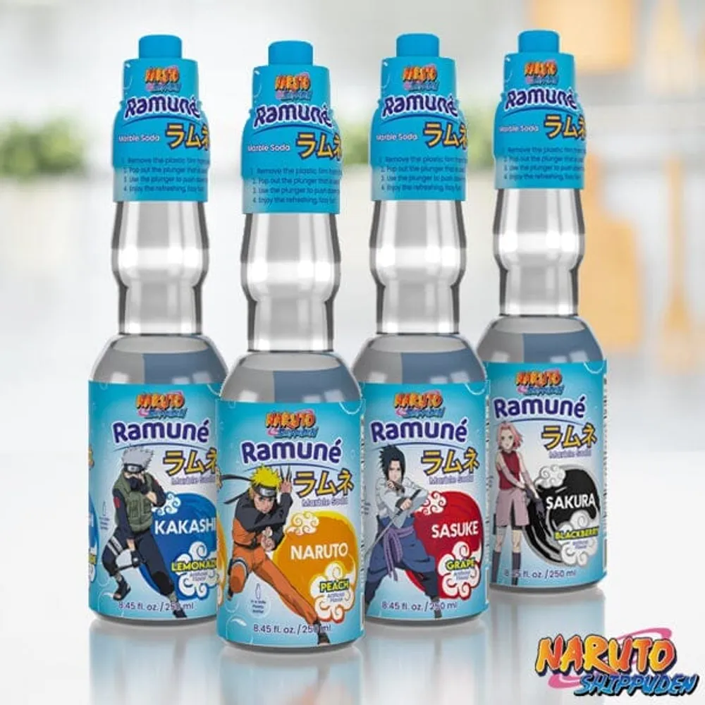 Showcase NEW! Naruto Shippuden Ramuné Japanese Soda (250mL) | Multiple ...