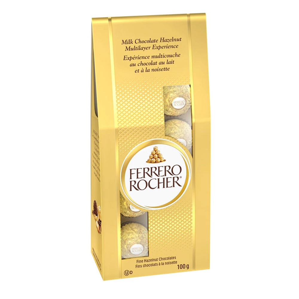 Ferrero Rocher Milk Chocolate Bar - Fine Hazelnut Milk - 8's - 100g ...