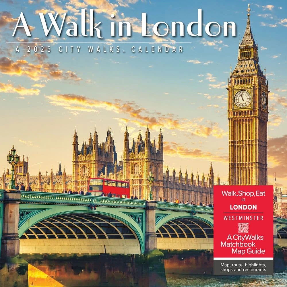 Willow Creek Press Walk in London 2025 Wall Calendar | Hamilton Place