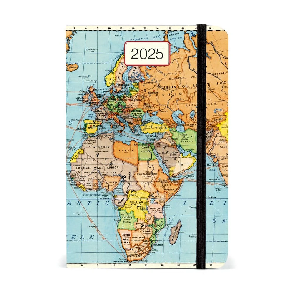 Cavallini Papers & Co. Vintage Maps 2025 Planner | Hamilton Place
