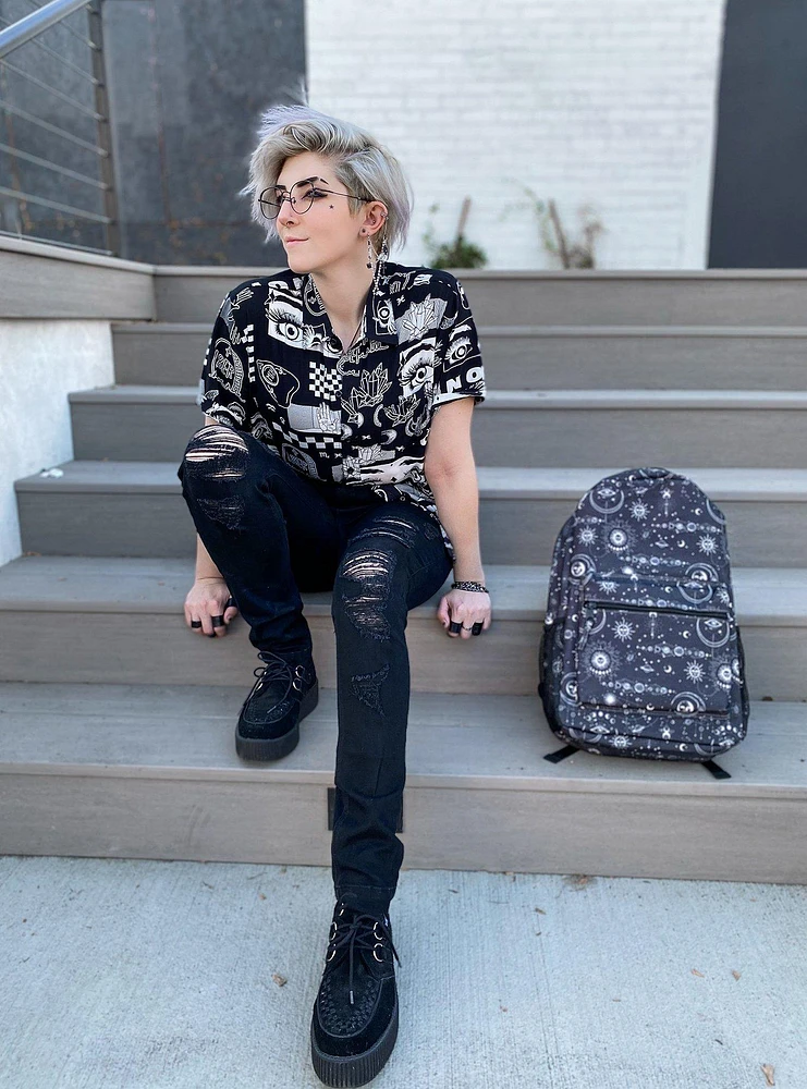 Hot Topic HT Denim Black Destructed Hi-Rise Super Skinny Jeans ...