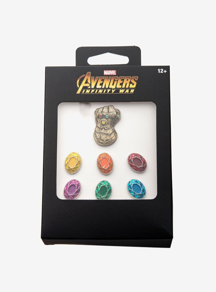 Boxlunch Marvel Avengers: Infinity War Infinity Gauntlet Enamel Pin Set ...