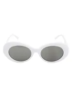 Hot Topic White Oval Retro Sunglasses | Hamilton Place