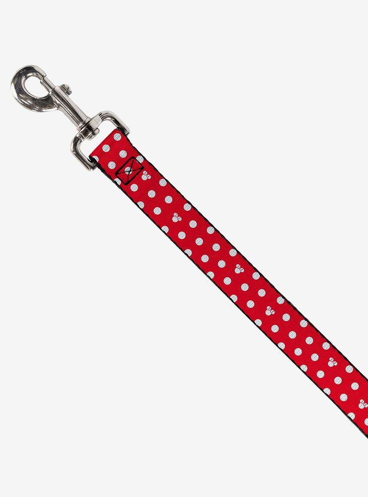 Minnie Mouse Disney Minnie Mouse Polka Dot Mini Silhouette Dog Leash at ...