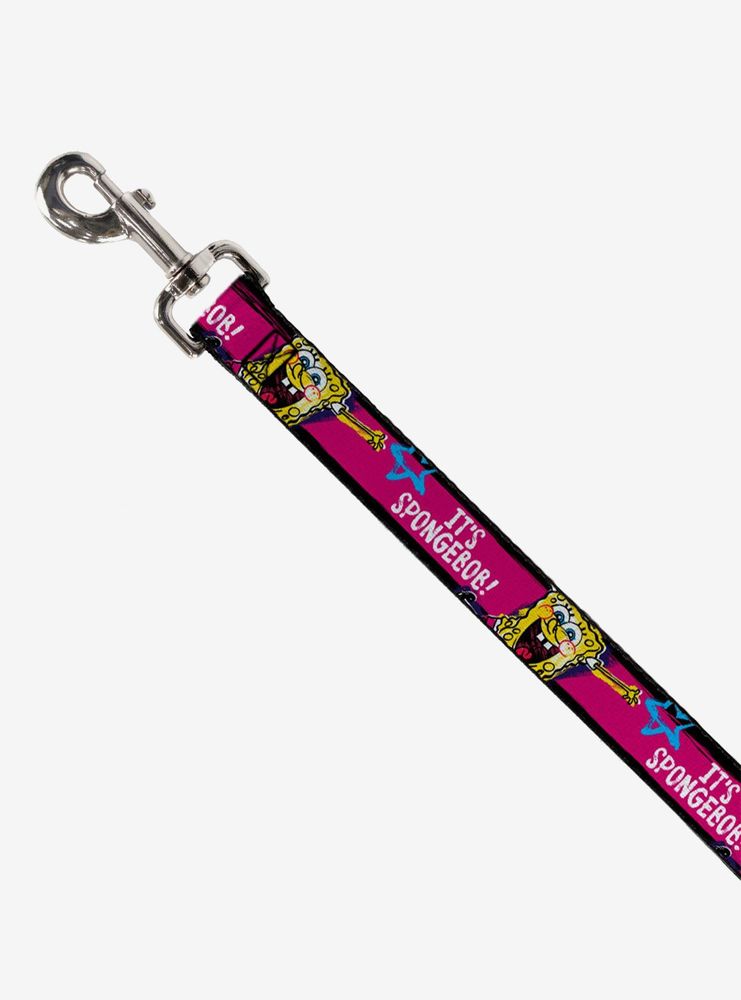 Nickelodeon Spongebob Squarepants Pose It's Spongebob Pink Dog Leash ...