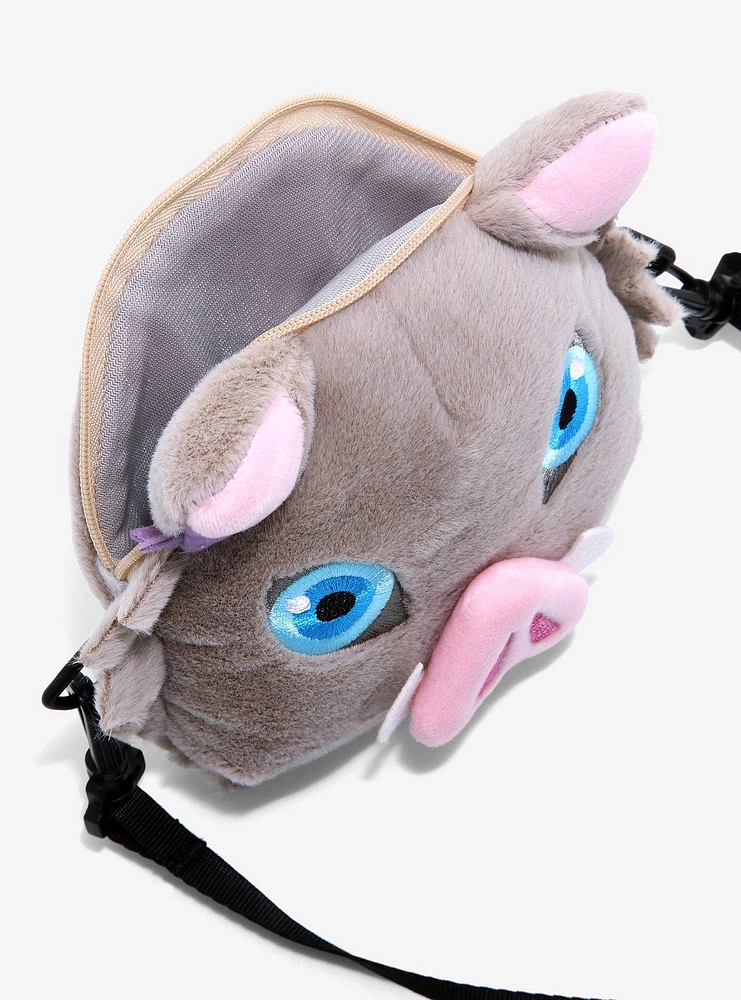 Hot Topic Demon Slayer: Kimetsu No Yaiba Inosuke Plush Crossbody Bag ...