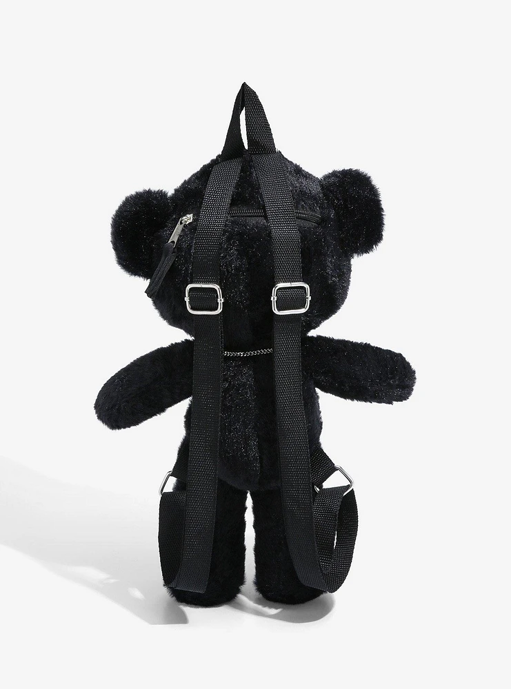 Hot Topic Black Teddy Bear Plush Backpack | Mall of America®