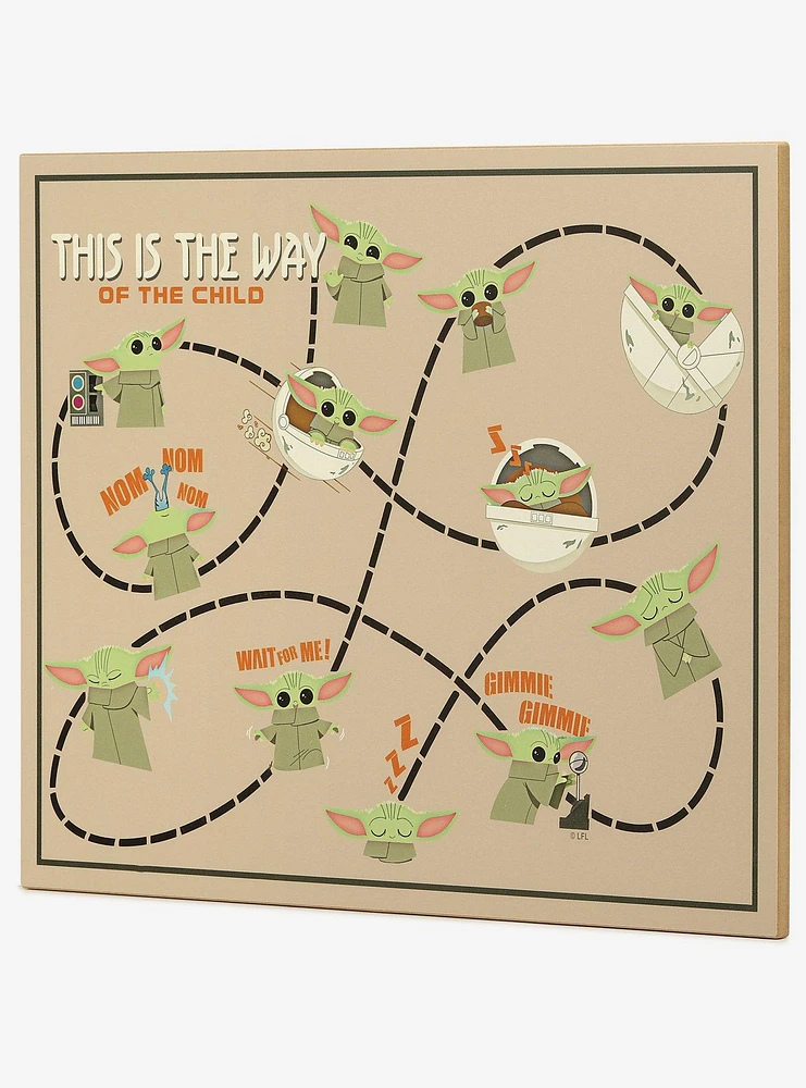 Hot Topic Star Wars The Mandalorian Baby Yoda Map Wood Wall Decor ...