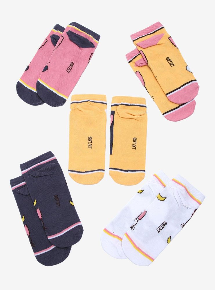 Anime Merch Sailor Moon Chibi Artemis & Luna Character Sock Set ...