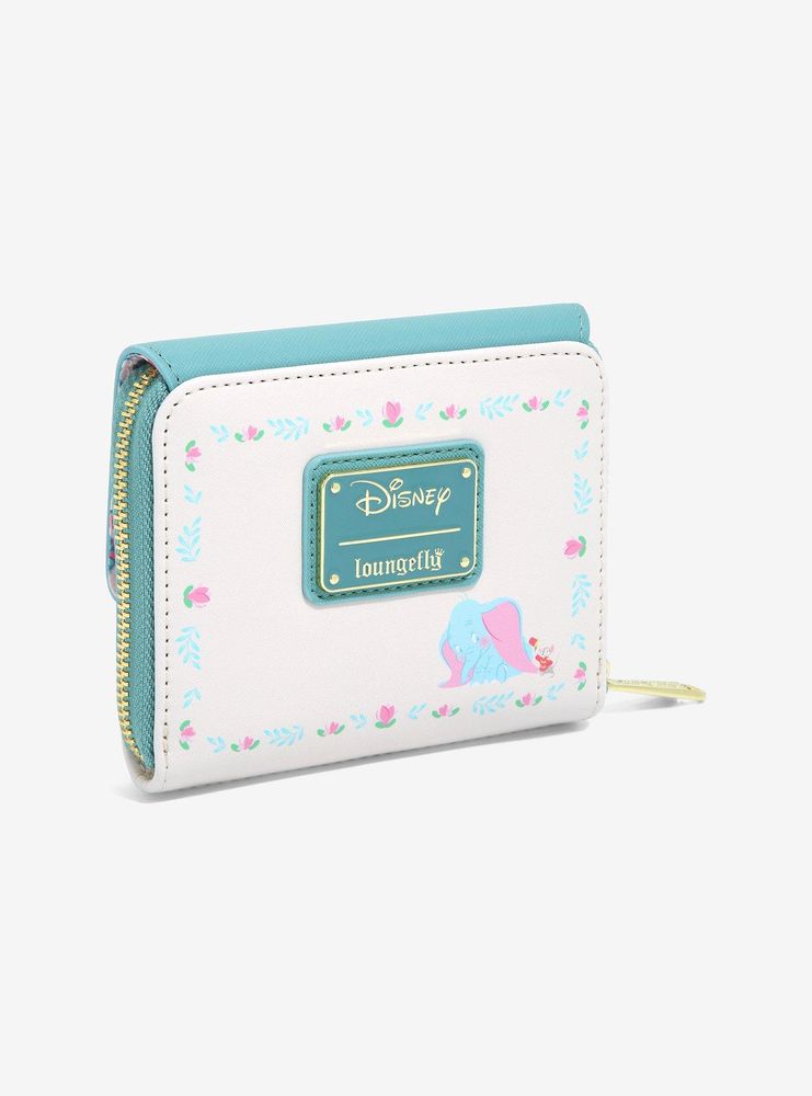 Boxlunch Loungefly Disney Dumbo Floral Small Zip Wallet - BoxLunch ...